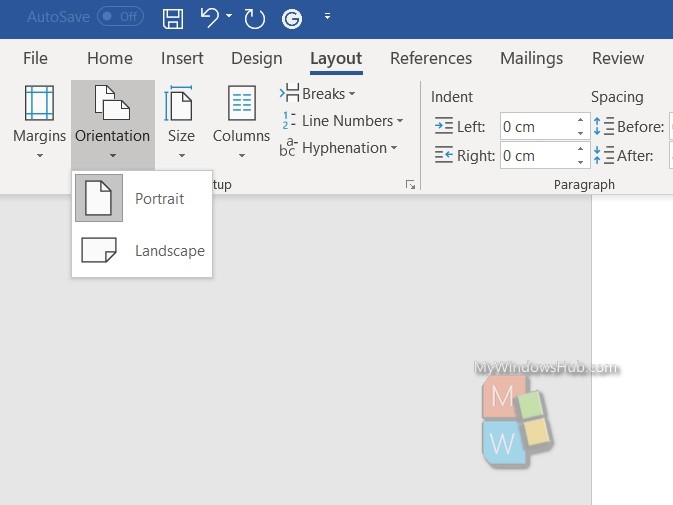 Ms Word Change The Page Orientation To Landscape My XXX Hot Girl